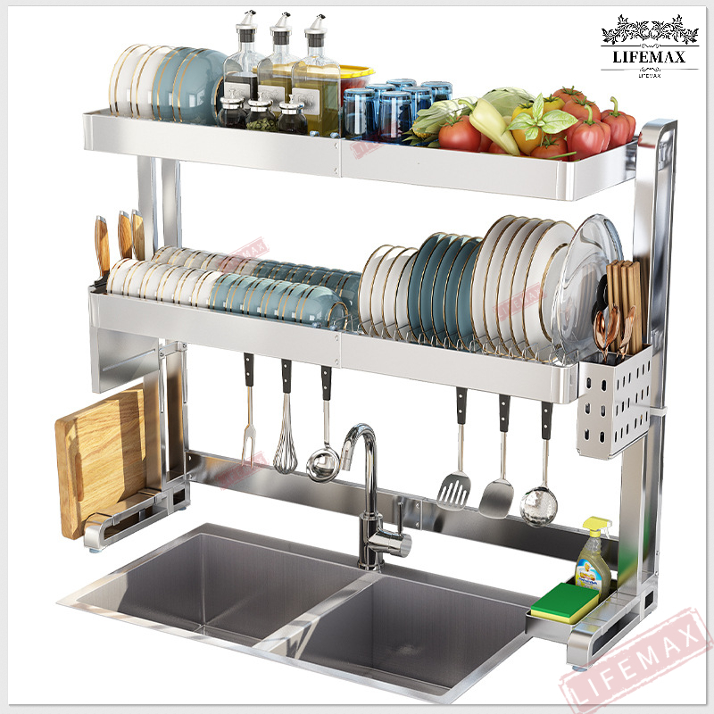 [READY STOCK]304 stainless steel Multi-Functional kitchen storage rack ...