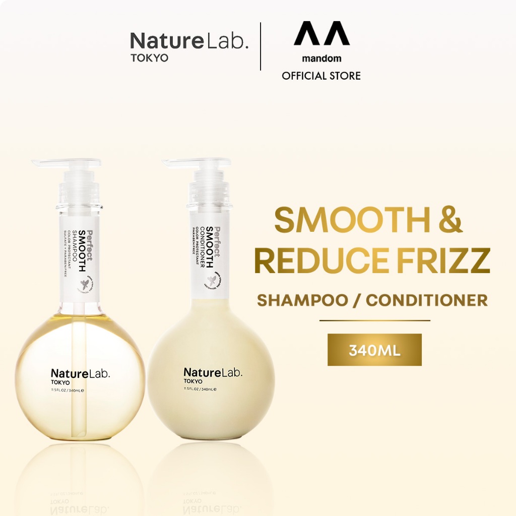 NatureLab Tokyo Perfect Smooth Shampoo / Conditioner 340ml | Shopee Singapore