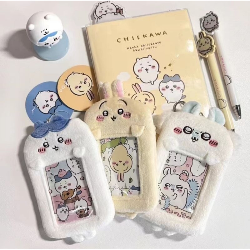 Chiikawa Soft Card PC Plushie Holder Hachiware Usagi Momonga Kurimanju ...