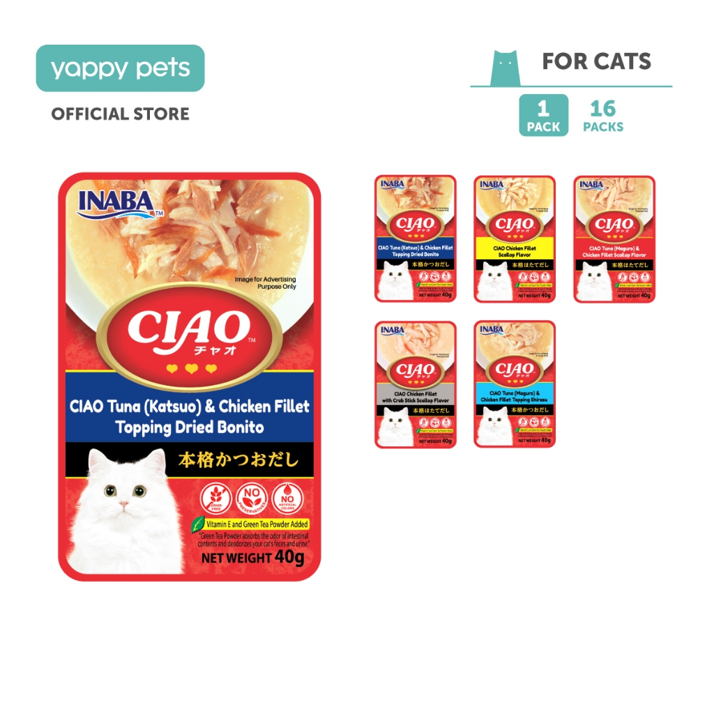 Ciao Creamy Soup Pouch Chicken Fillet Wet Cat Food 40g | Meal Topper, Meow wholesale | Shopee ...