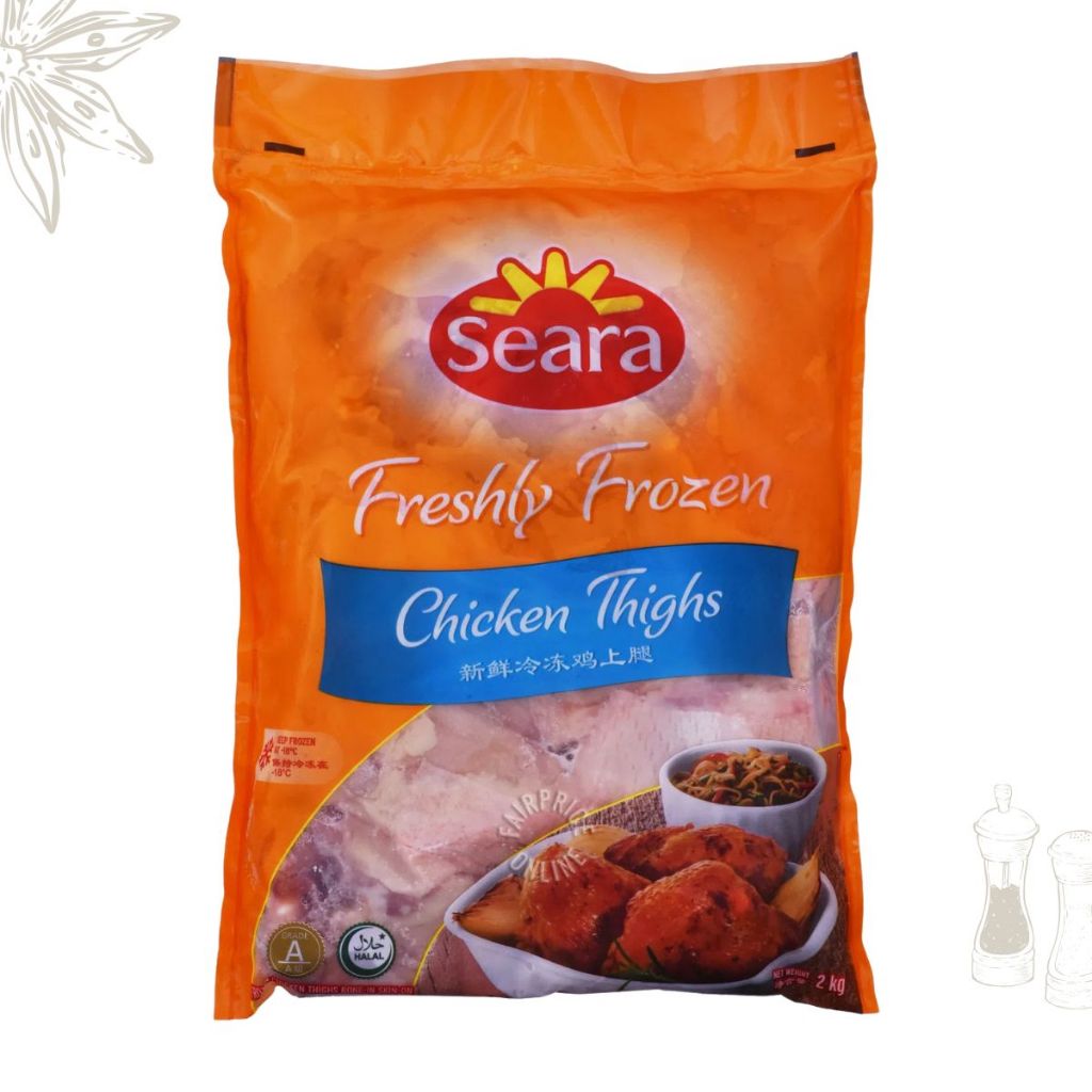 [PUNCHED FOODS] Seara Chicken Thigh (Bone-In) 2KG (Halal) | Shopee ...