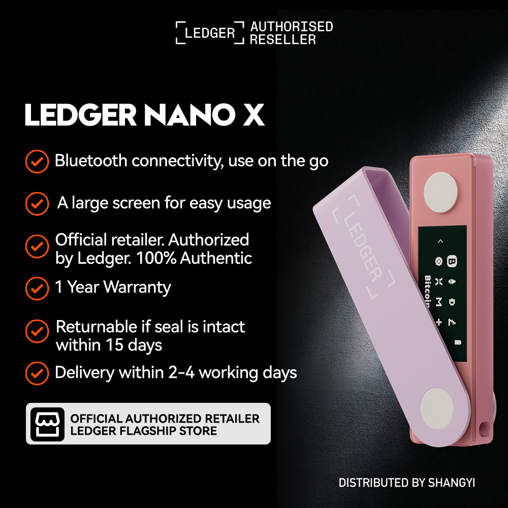[Official Authorized Retailer]Ledger Nano X Crypto Hardware Cold Wallet ...