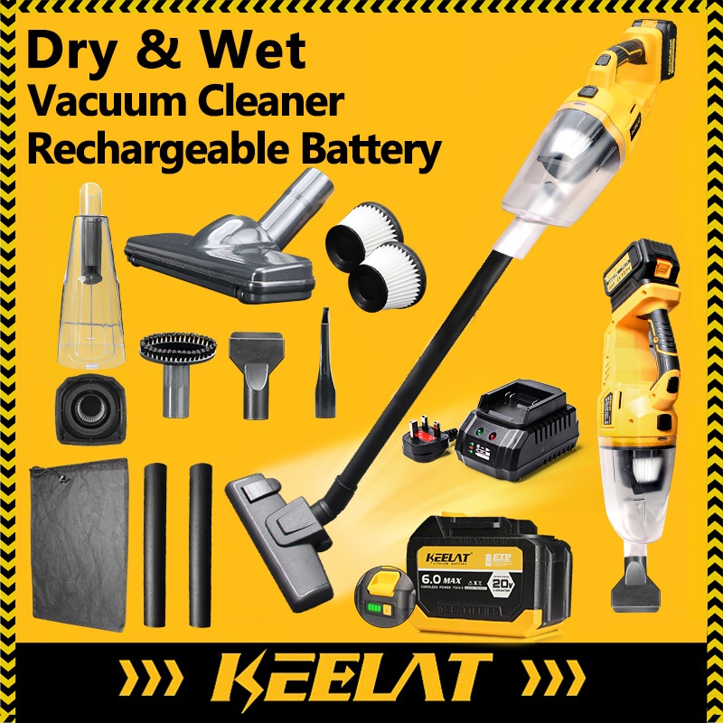 KEELAT Cordless Vacuum Cleaner Wet and Dry Portable Household Handheld ...