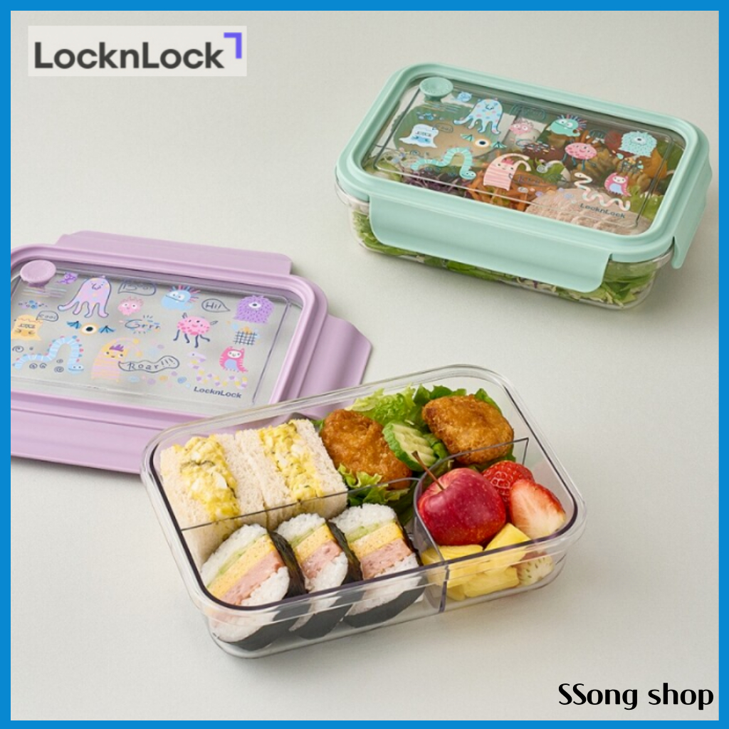 LocknLock TO-GO Tritan Lunch Box – 3-Section Bento Style | Shopee Singapore
