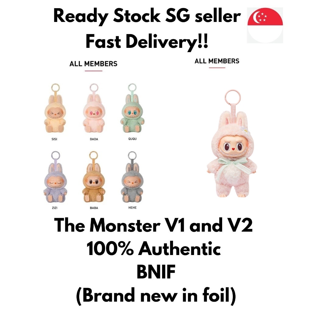 Popmart The Monster Labubu V2 Have a Seat BNIF/Mokoko v1 close to sweet ...