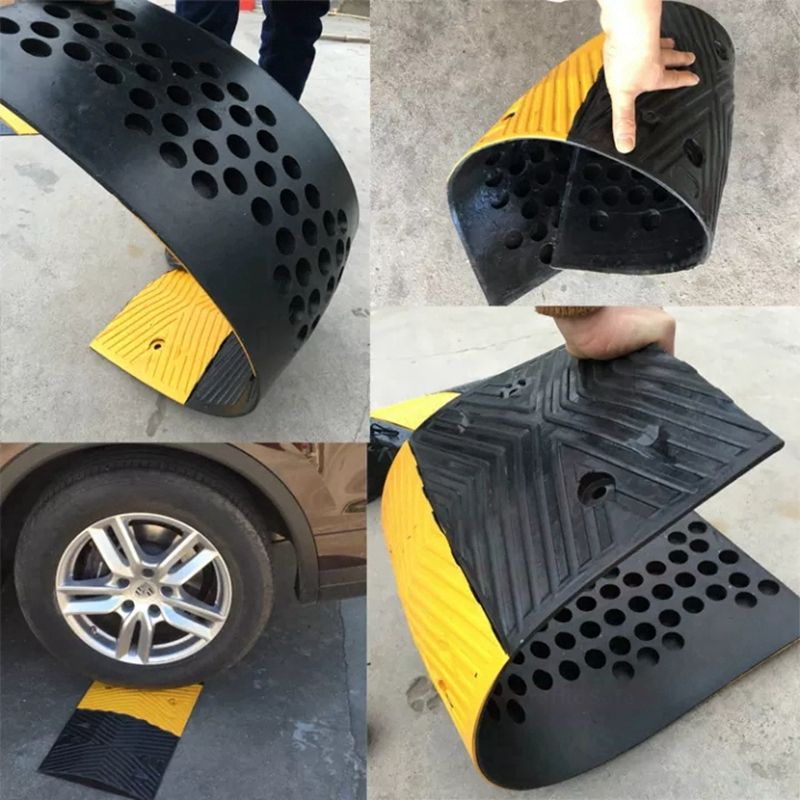 【Fast delivery】Rubber Speed Hump 98CM Speed Bump Flexible Not Easy ...