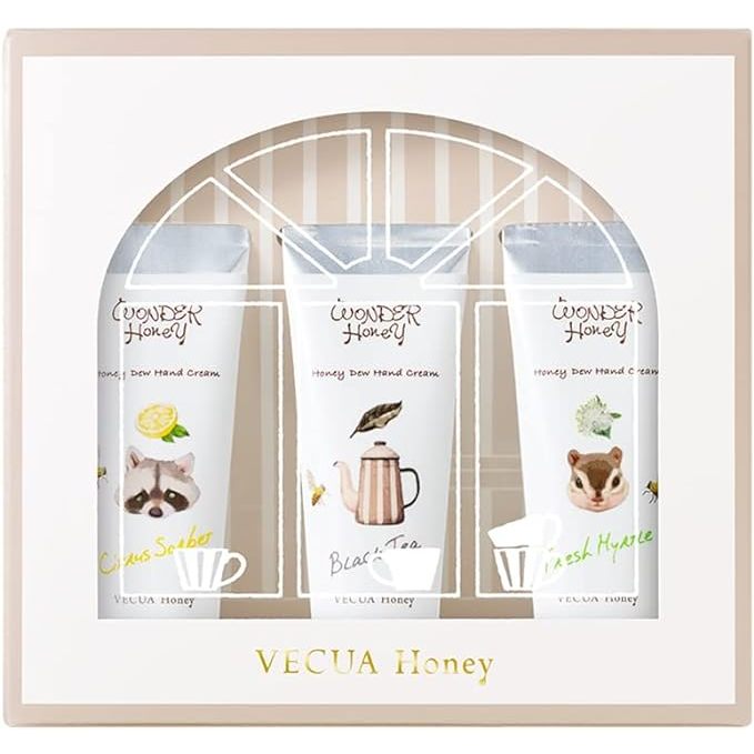 Vecua Wonder Honey Hand Cream Gift Set Fresh Trio 20g*3 pcs | Shopee Singapore