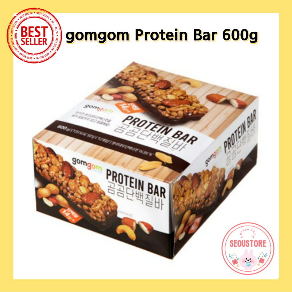 [GOMGOM] Protein Bar 600g(50gx12ea) | Shopee Singapore