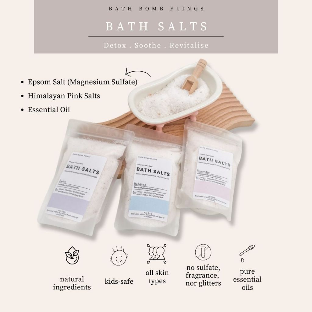 Bath Salts (Essential Oil Infused) | Detox, Moisturize & Revitalise ...
