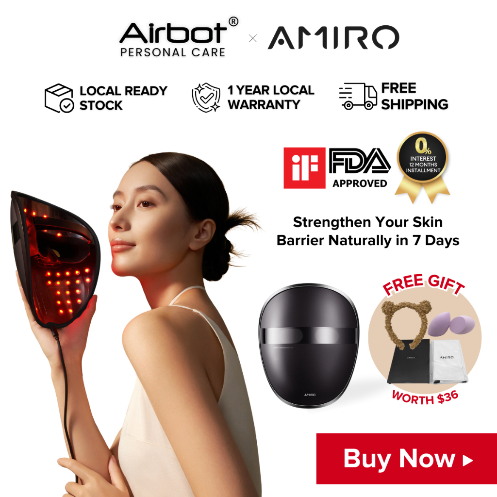 [SG Ready Stock] AMIRO L1 LED Therapy Face Mask | Skin Radiance & Elasticity | Restore Skin ...
