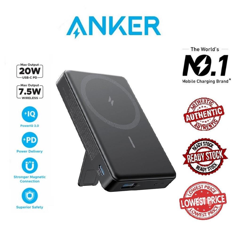 Anker 333 Powerbank (MagGo) Magnetic Powerbank (10000mAh) Wireless ...
