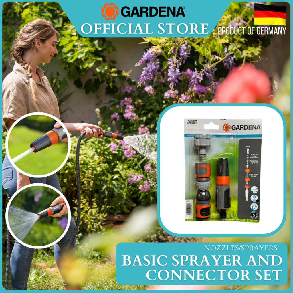 GARDENA Watering System Basic Sprayer and Connector Set G18295 | Shopee Singapore