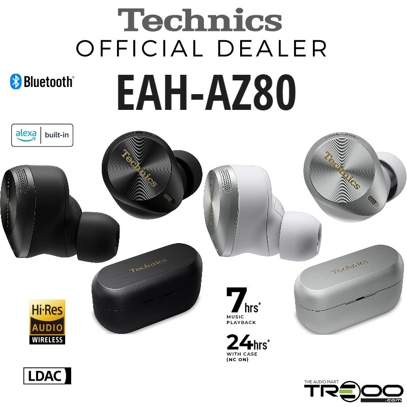 Technics EAH-AZ80 (AZ80) TWS Wireless Bluetooth Noise-Cancelling In-Ear ...