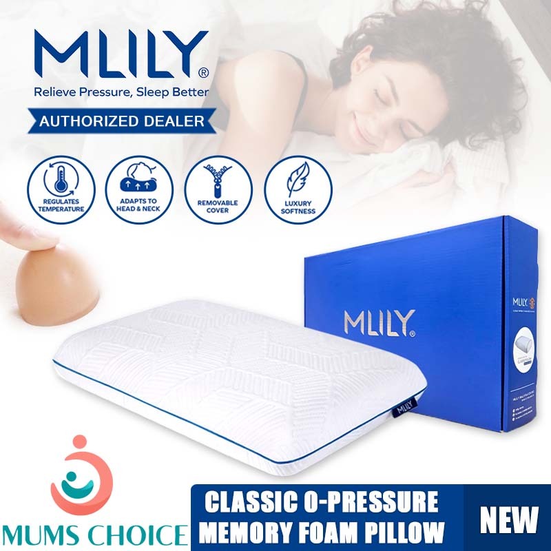 MLILY Classic 0-Pressure Memory Foam Pillow | Shopee Singapore