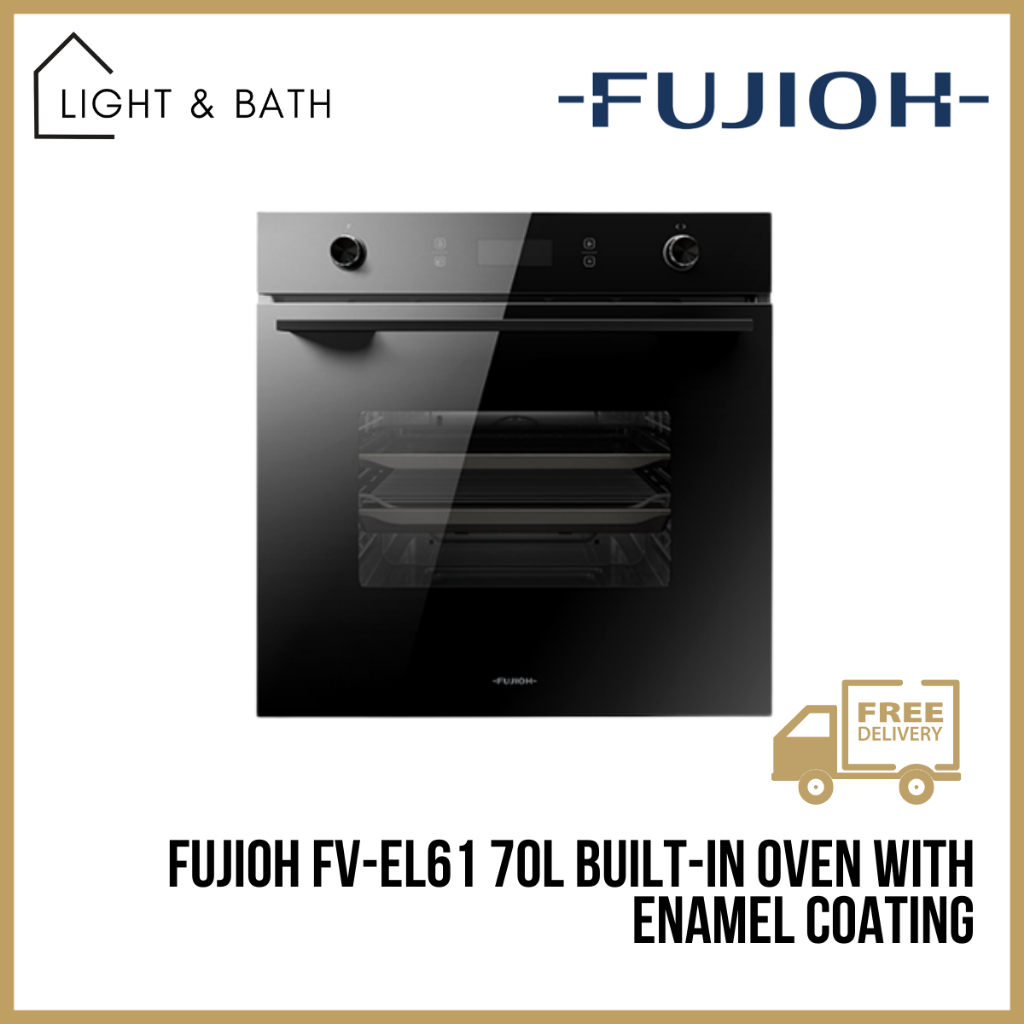 FUJIOH FV-EL61 70L Built-In Oven With Enamel Coating Intelligent Easy ...