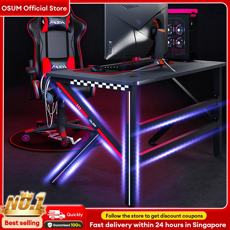 OSUM High Quality Gaming Table for E-Sport/Computer/PC/Study Thicker ...