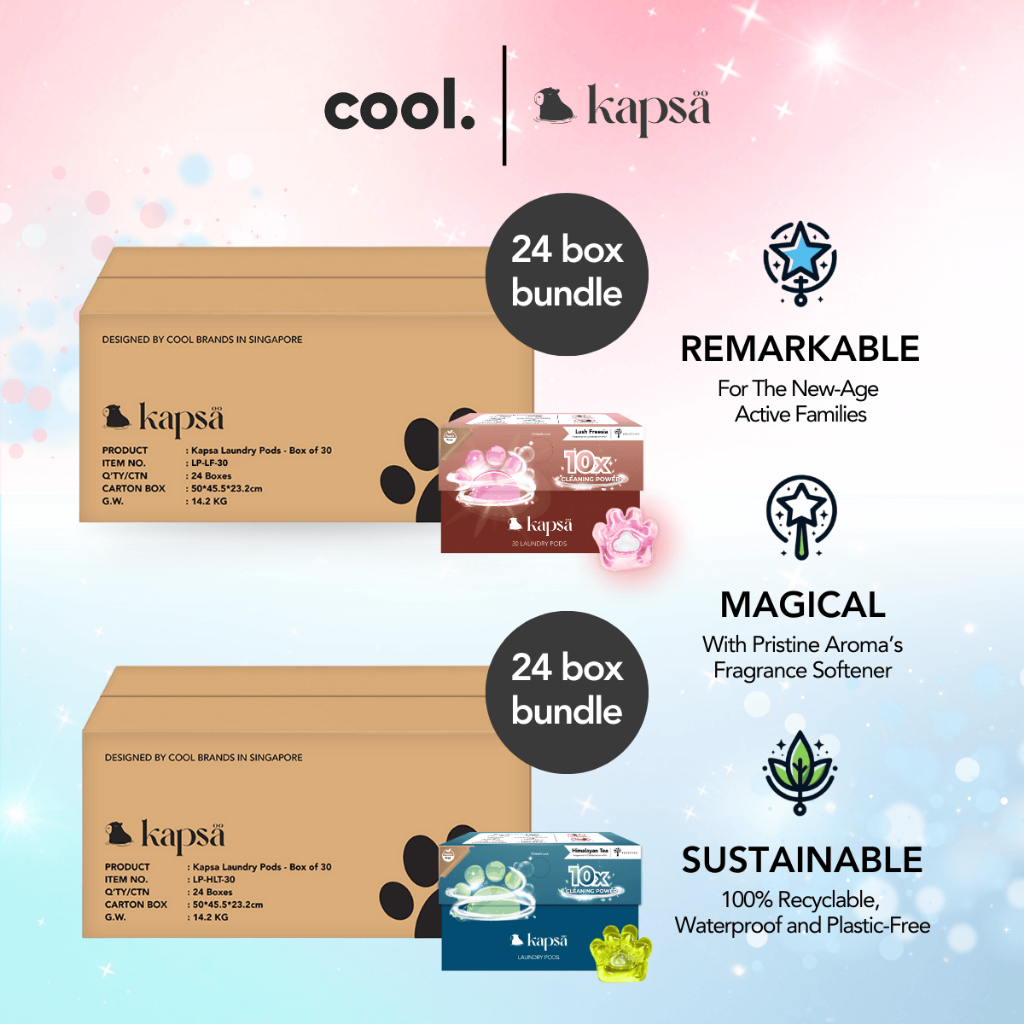 Kapsa Laundry Pods 24 Box Carton Sale (720pods) - with Pristine ...