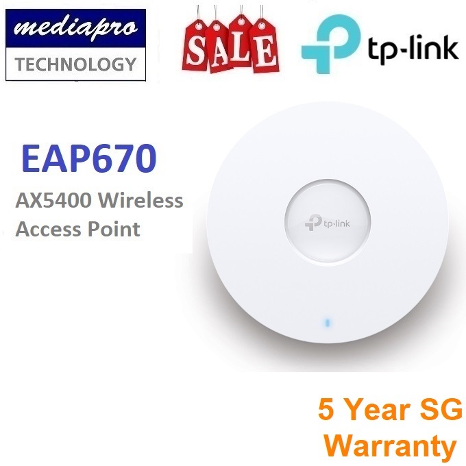 TP-LINK EAP670 Omada AX5400 WiFi 6 Wireless Ceiling Mount Access Point ...