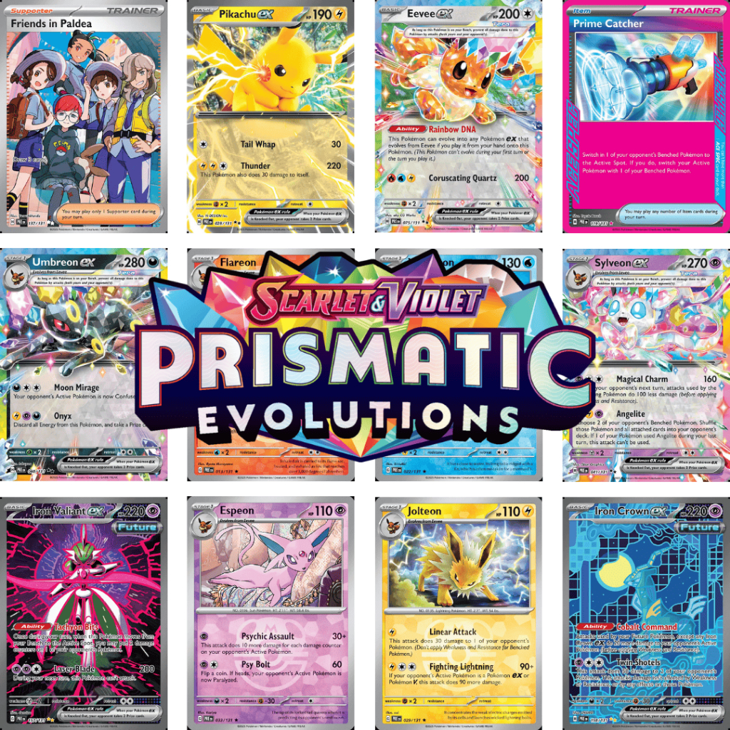 [SV8.5 Prismatic Evolutions Singles 1/2] PRE Scarlet & Violet Pokemon Cards PTCG | Shopee Singapore