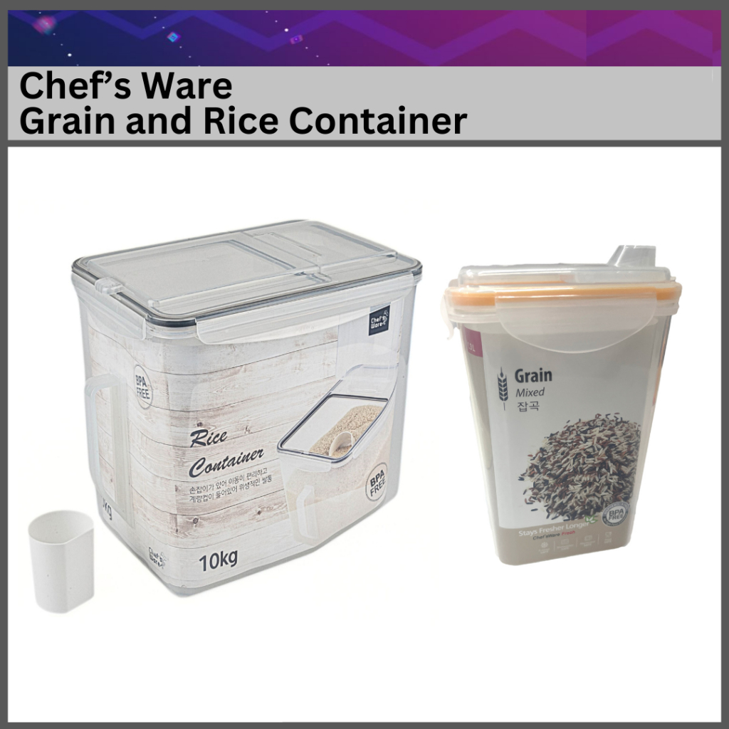 Chef's Ware Fresh Grain and Rice Container Made in Korea ( SG STOCK ...