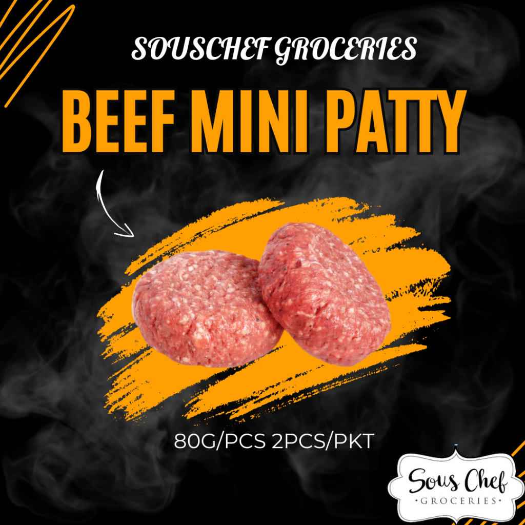TEAM KITCHEN / FROZEN PREMIUM SEASONED BEEF PATTY 80G/PCS 2PCS/PKT ...