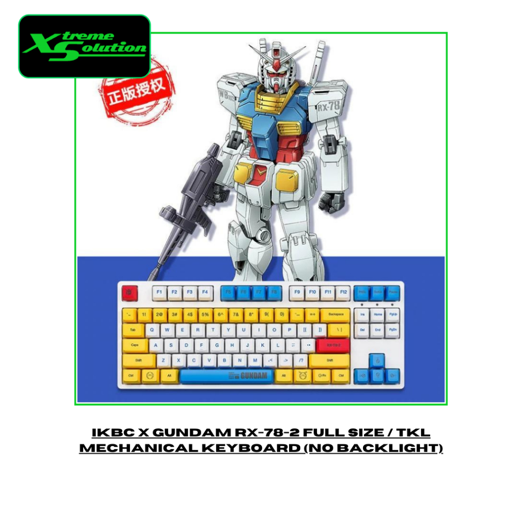 IKBC x GUNDAM RX-78-2 Full Size / TKL Mechanical Keyboard (No Backlight) | Shopee Singapore