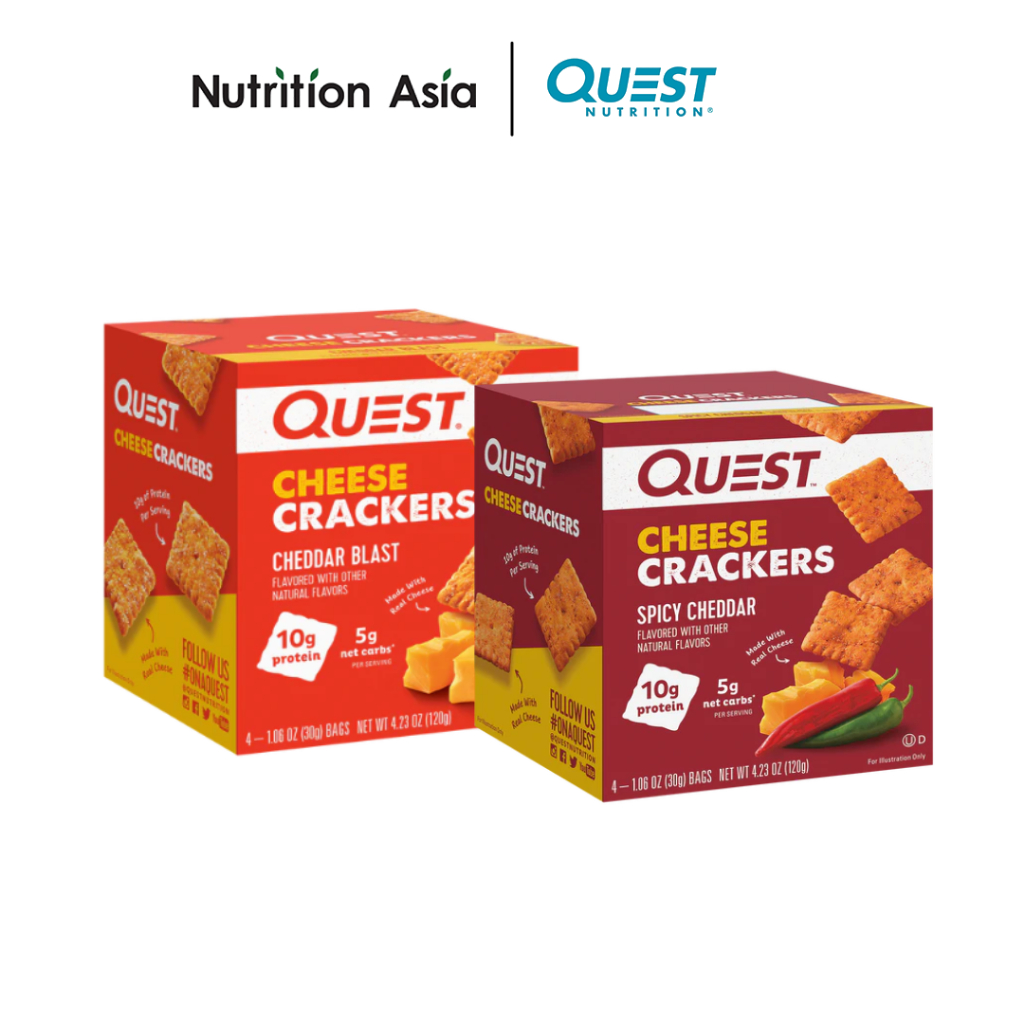 Quest Nutrition Cheese Crackers (4 x 30g) | Shopee Singapore