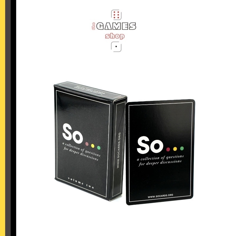 [🇸🇬Singapore Stock] So Cards Volume Two Deep Conversation Starters ...