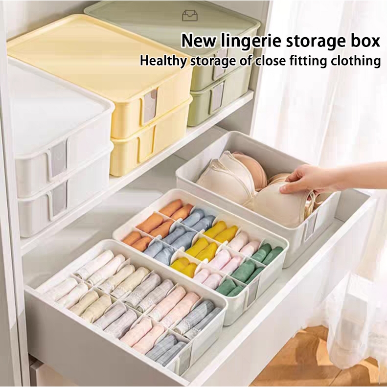 【SG Stock】underwear organiser/Bras Pants storage box /Bedroom Closet ...