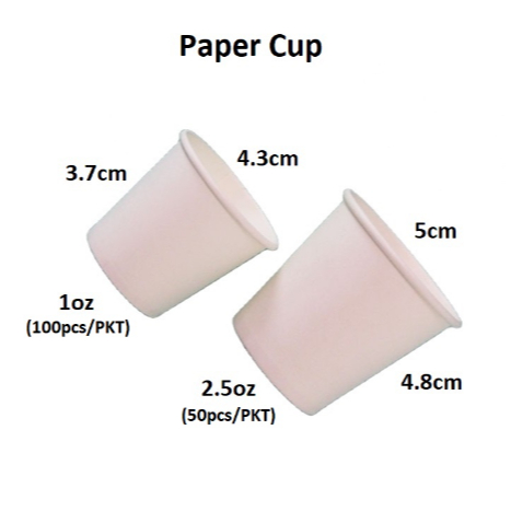30ml/50ml Paper Sampling Cup / Plain White Sampling Paper Cup | Shopee ...