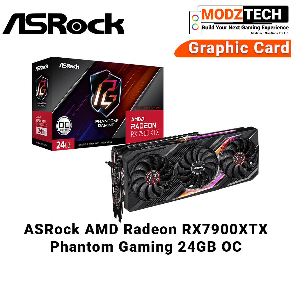 (Ready Stock) ASRock AMD Radeon RX7900XTX / RX 7900XTX Phantom Gaming ...