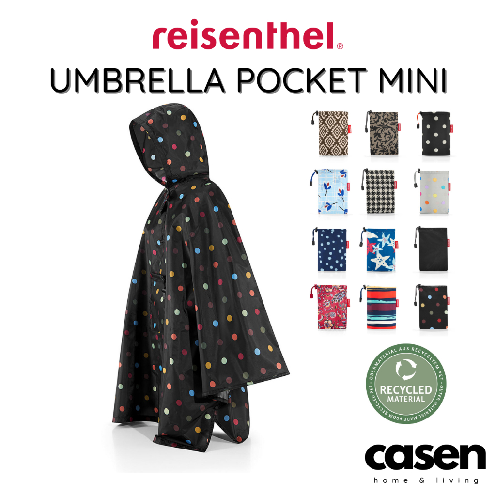 reisenthel Mini Maxi Poncho, Multiple Designs, Raincoat Foldable ...