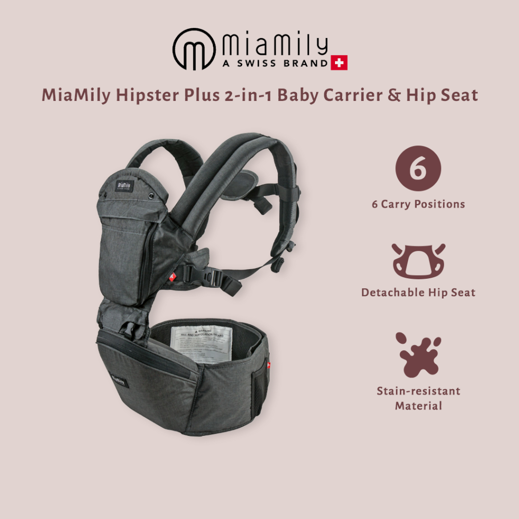 MiaMily Hipster Plus 2-in-1 Baby Carrier & Hip Seat (Designed in ...
