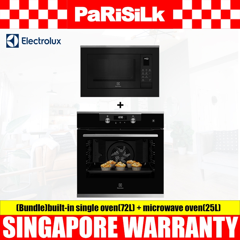 (BUNDLE) ELECTROLUX KODDP71XA built-in single oven(72L) + EMSB25XC ...