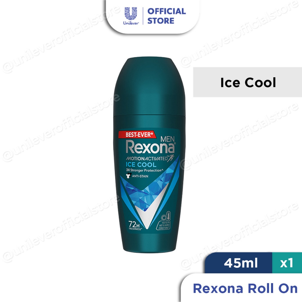 Rexona Men Ice Cool Roll-On Deodorant 45ml | Shopee Singapore