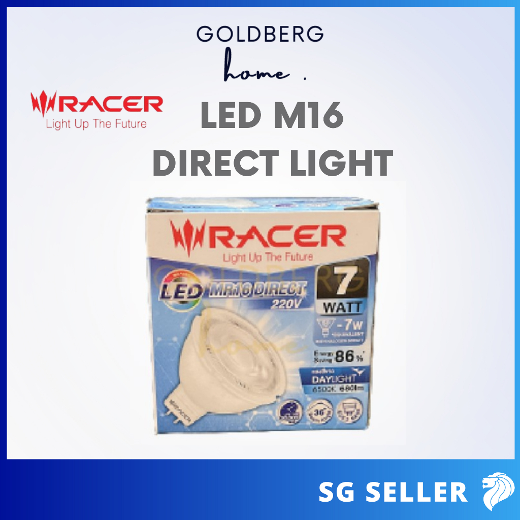 Wracer GU5.3 7W LED M16 Direct Light | Goldberg Home | Shopee Singapore
