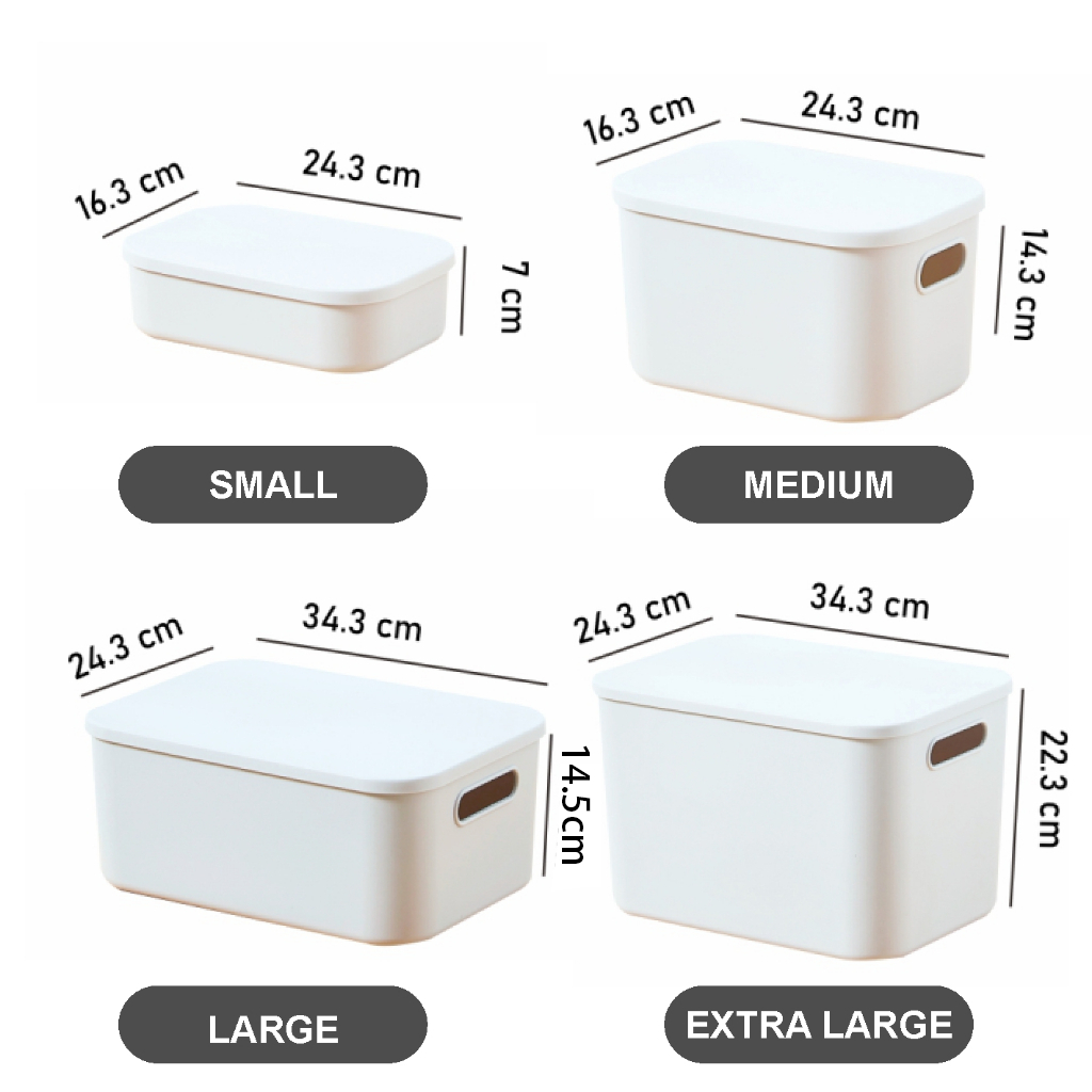 🇸🇬Koala Home🔥Stackable Storage Box with lid/Large Storage Boxes/Cabinet ...