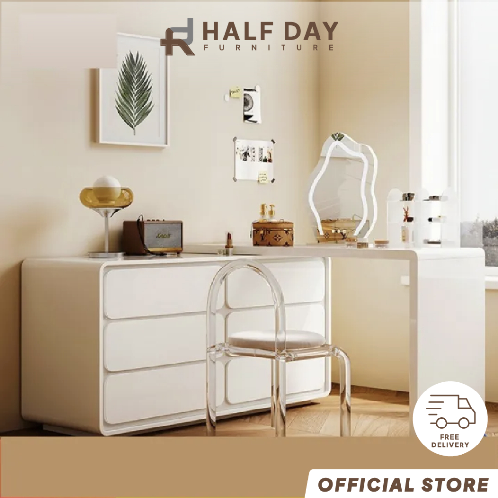 Solid wood simple bedroom dresser integrated cabinet Retractable corner ...
