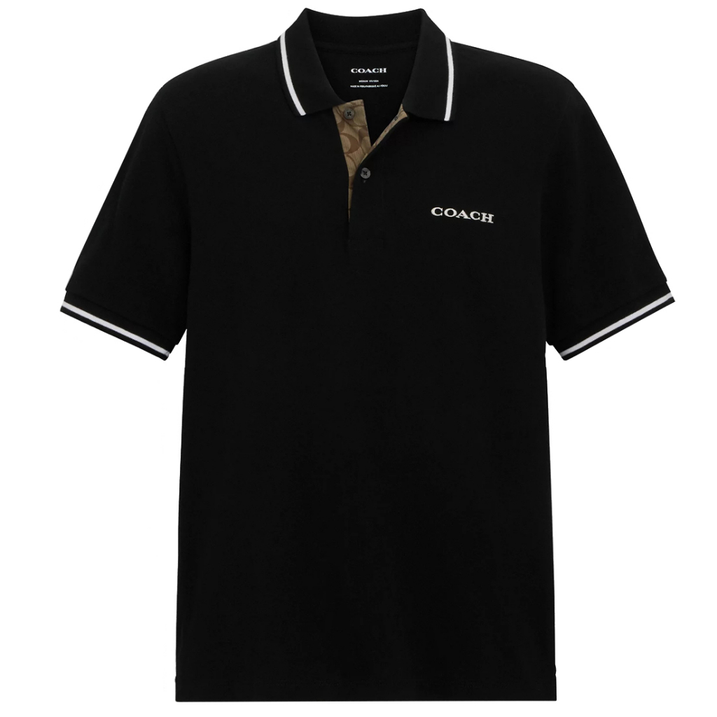 Coach Signature Polo T-Shirt in Black CO817 (XS) | Shopee Singapore