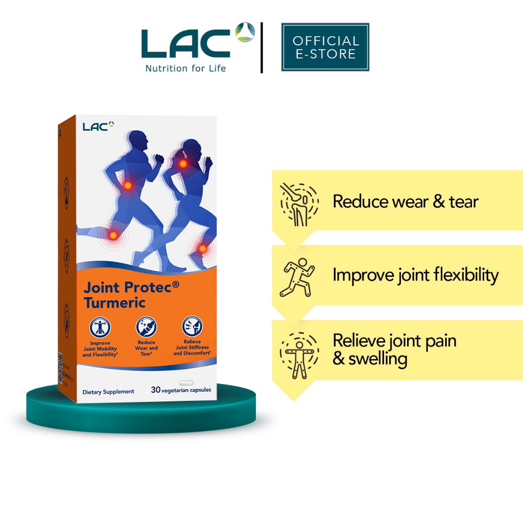 [LAC JOINTS] Joint Protec Turmeric (30 vegetarian capsules / 30 powder ...