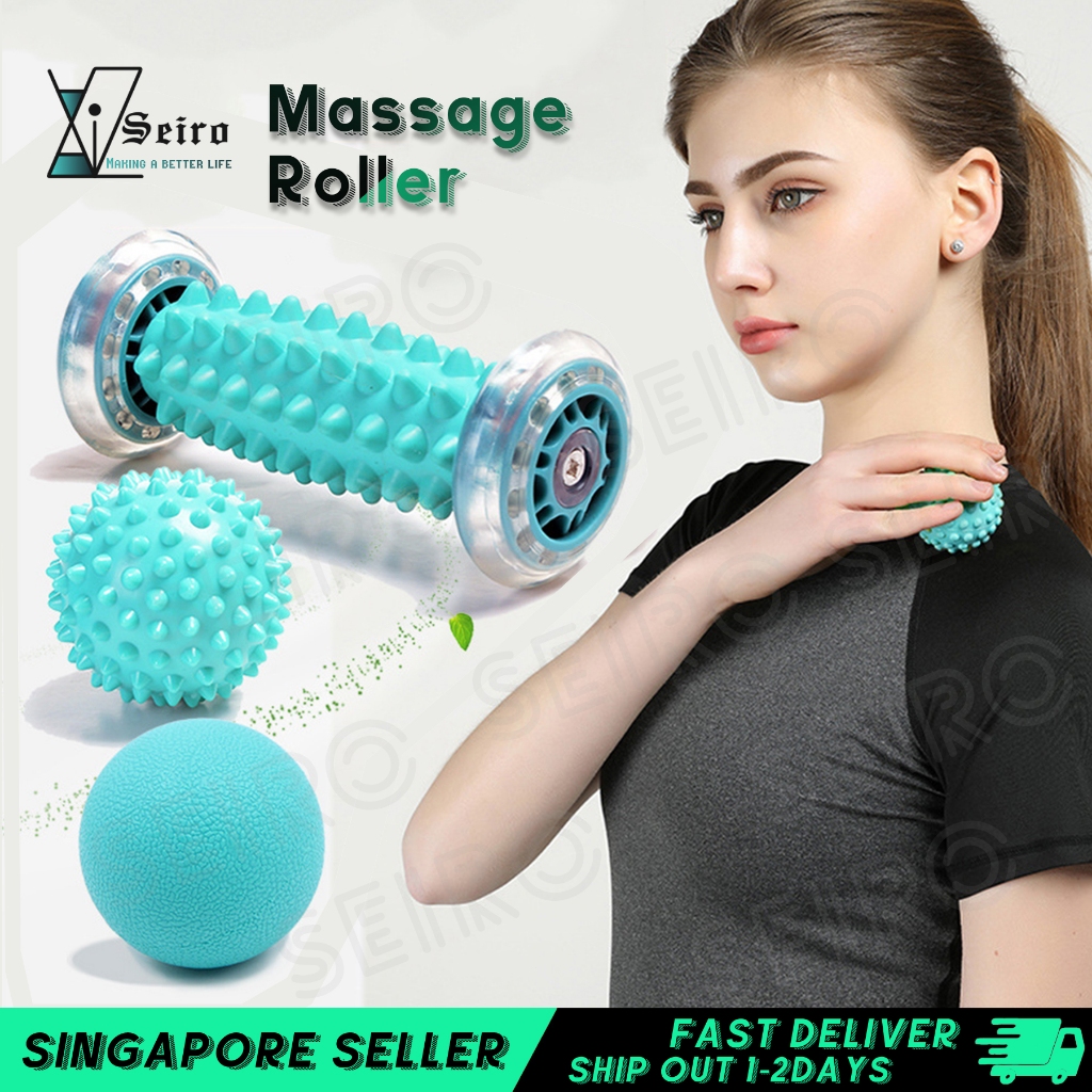 【SG】3 Set Massage Roller Spiky Ball Foot Therapy for Plantar Fasciitis ...
