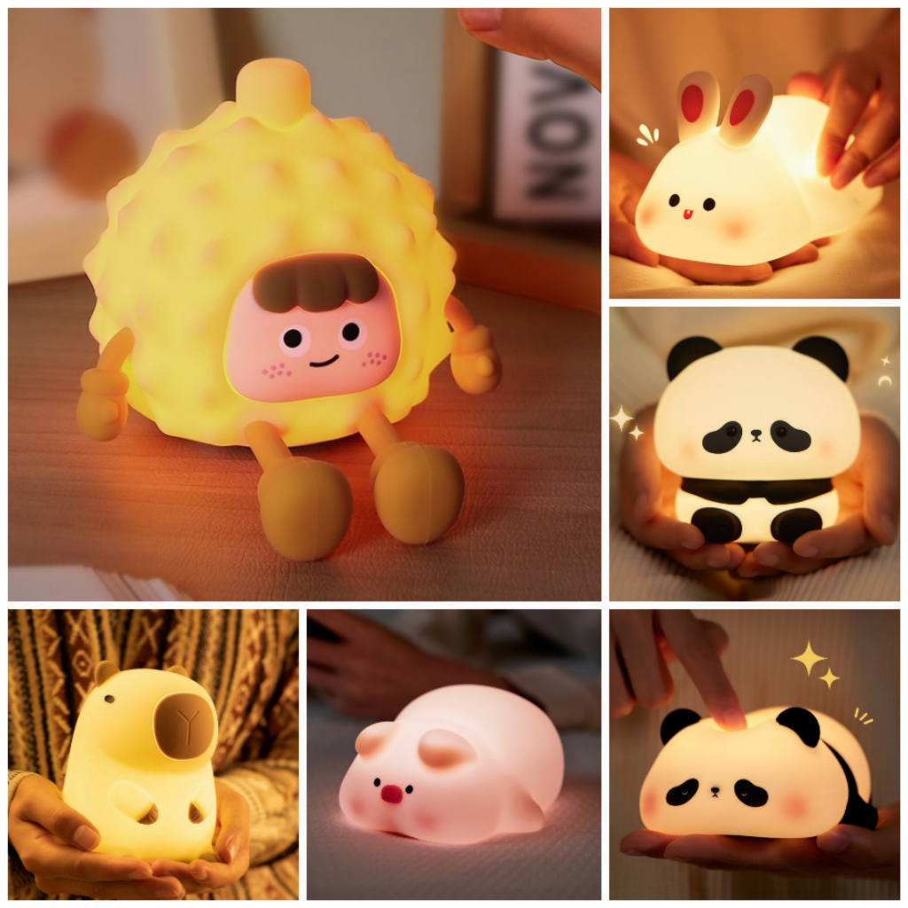 [SG Stock] Cute and Funny Durian Touch Night Light LED Lamp for Kids ...