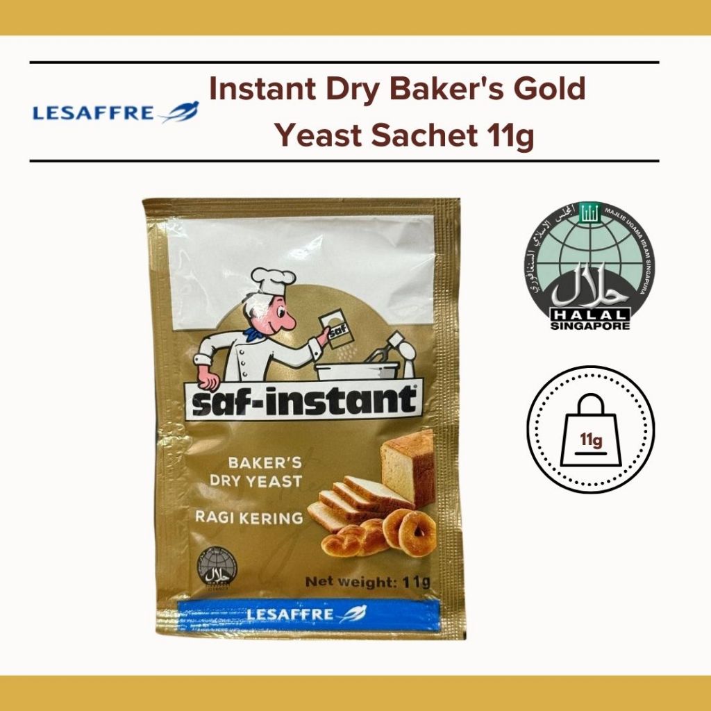 Lesaffre Saf‑Instant Dry Baker's Yeast Sachet 11g | Axquisite | Shopee ...