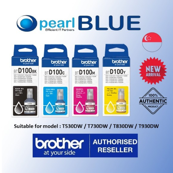 Brother BTD100 CMYK BTD100BK BTD100C BTD100M BTD100Y for MFC-T930DW ...