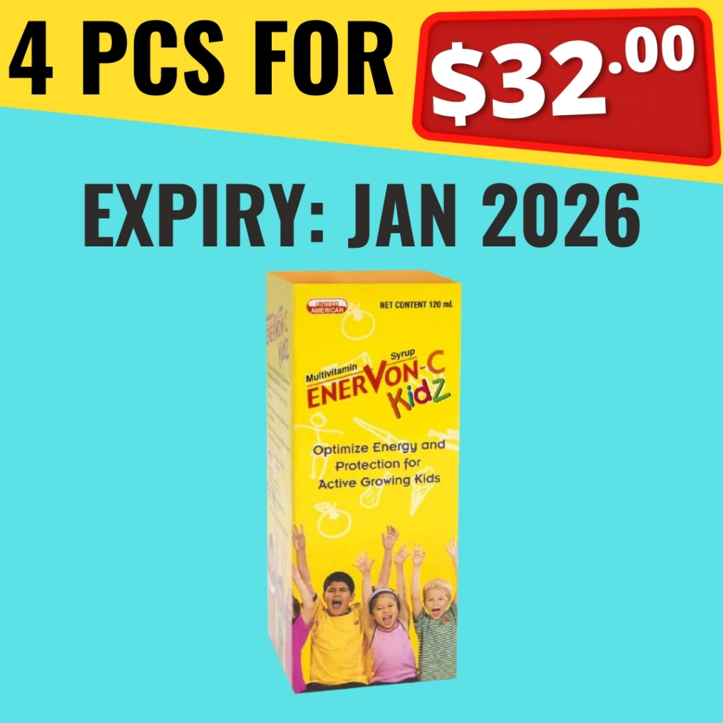 Enervon-C Kidz Syrup 120ml Kids Multivitamin Vitamin C and Vitamin B ...