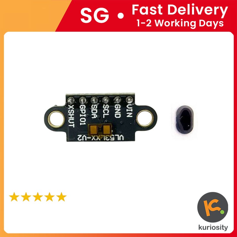 Time of Flight ToF Distance Sensor VL53L1X 400cm with Optical Cover ...