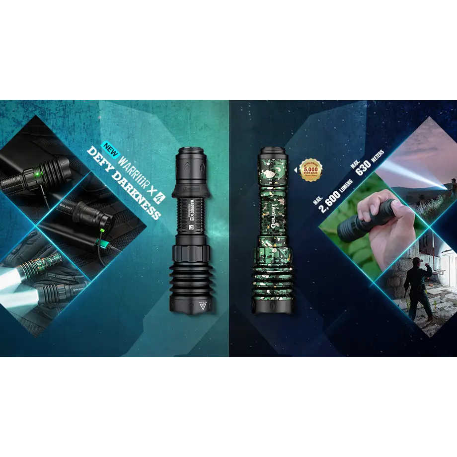 Olight Warrior X 4 Compact Long Throw Flashlight | Shopee Singapore