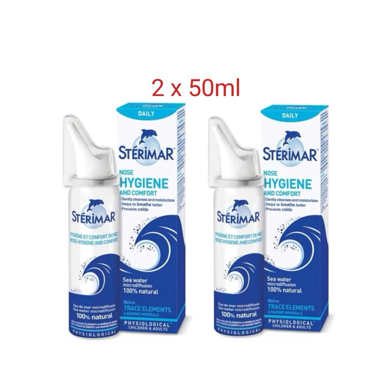 [Exp 08/26] [Free Ship] 2 x 50ml Sterimar Nose Nasal Spray Hygiene ...