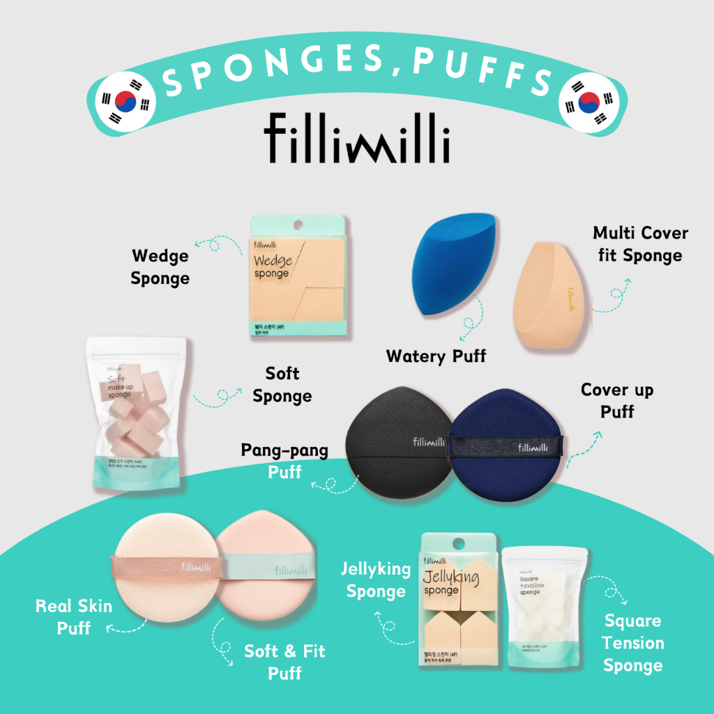 [Fillimilli] 🚀 Ready to Ship 🚀 Makeup Sponges / Puffs (30Types ...