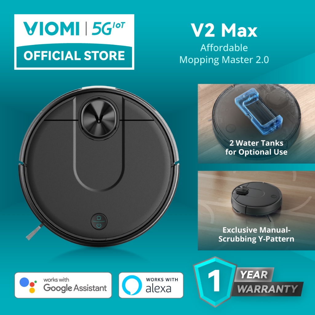 Viomi V2 Max LDS Robot Vacuum Mop Cleaner | Shopee Singapore
